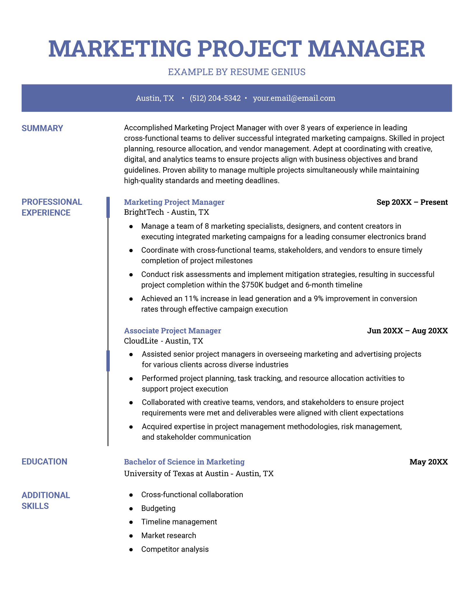 42 Project Manager Resume Examples (For All Major Industries)