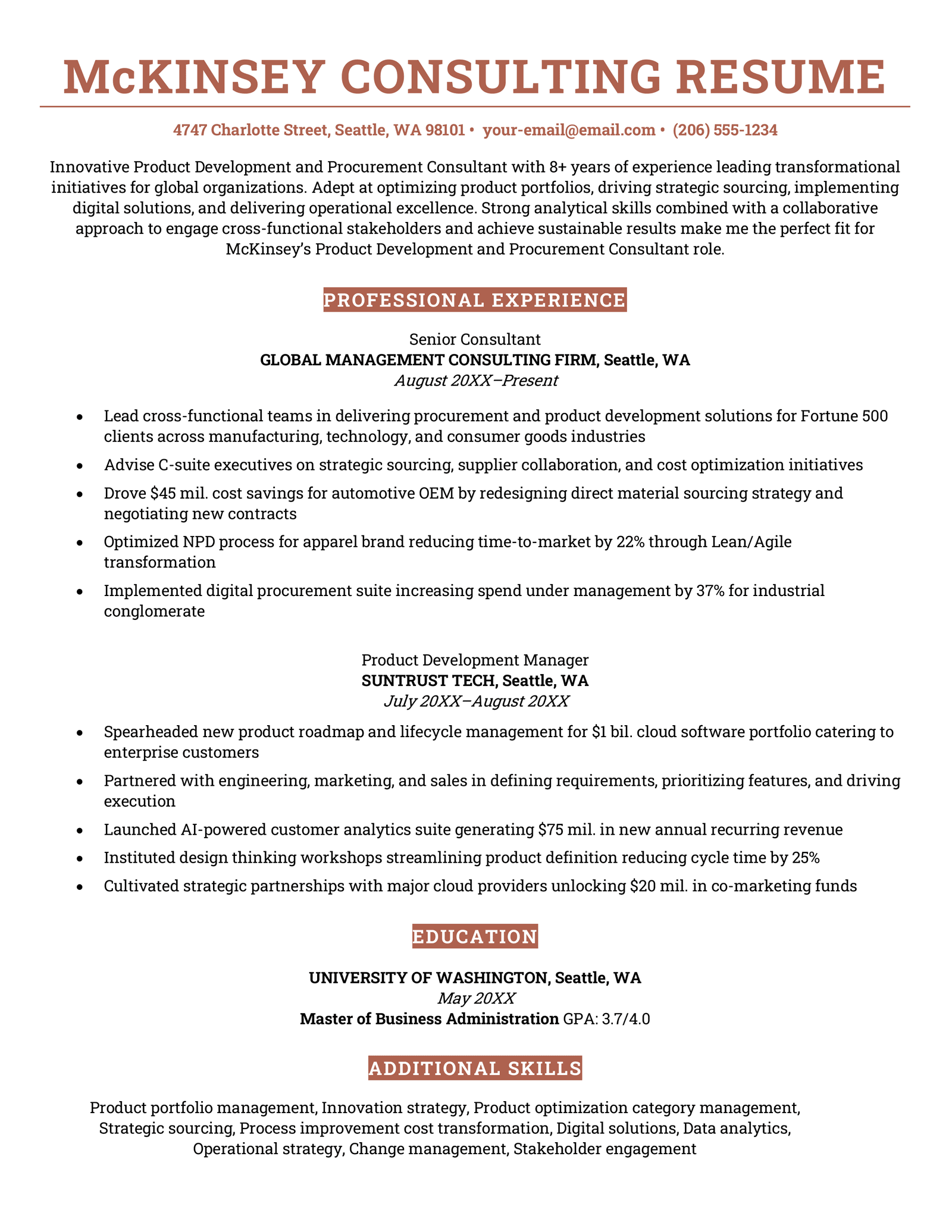 6 Consulting Resume Examples, Template, and Writing Tips