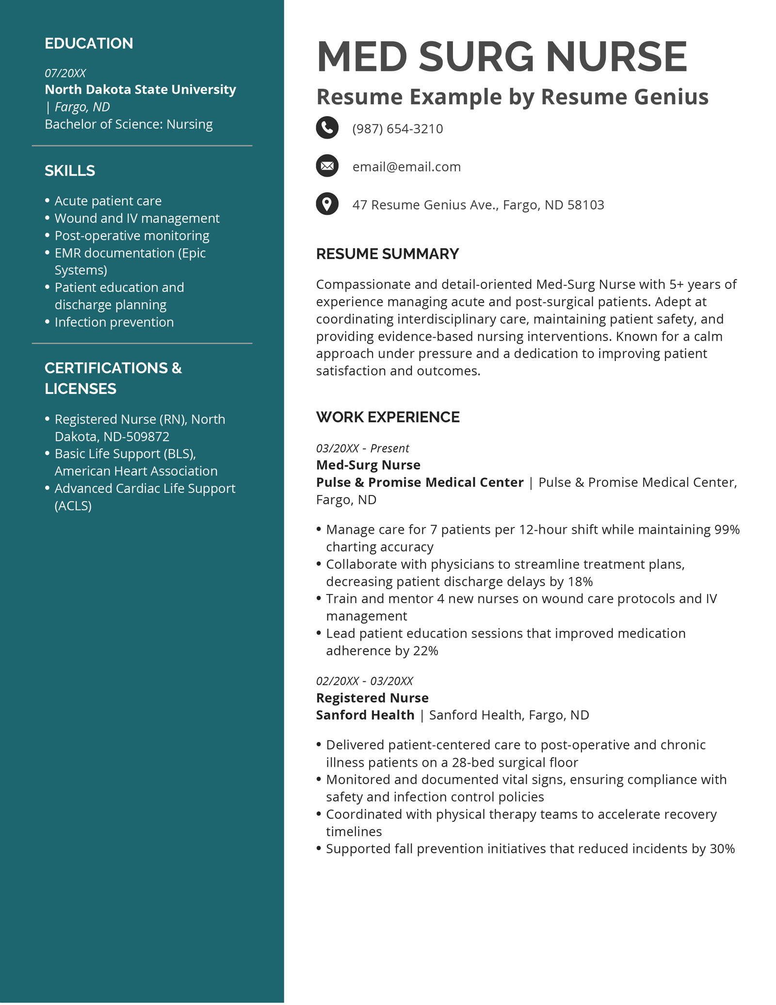 50+ Nursing Resume Examples & Resume Writing Guide