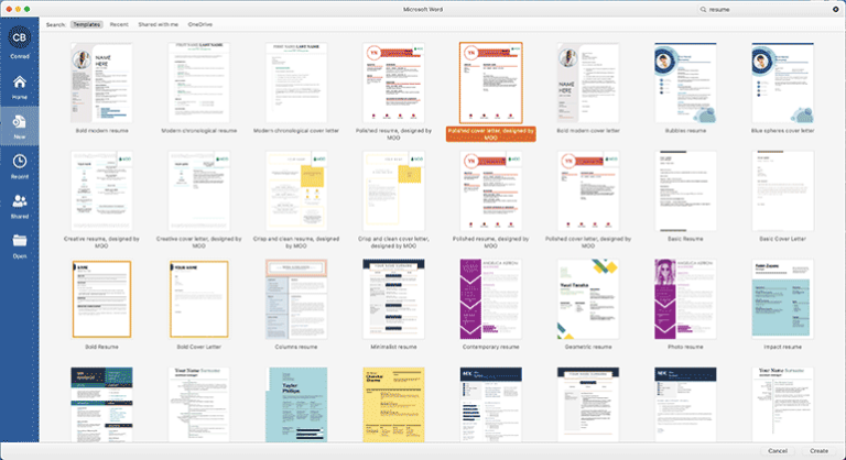 25+ Free Resume Templates for Microsoft Word