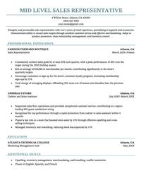 37 Sales Resume Examples & Writing Tips
