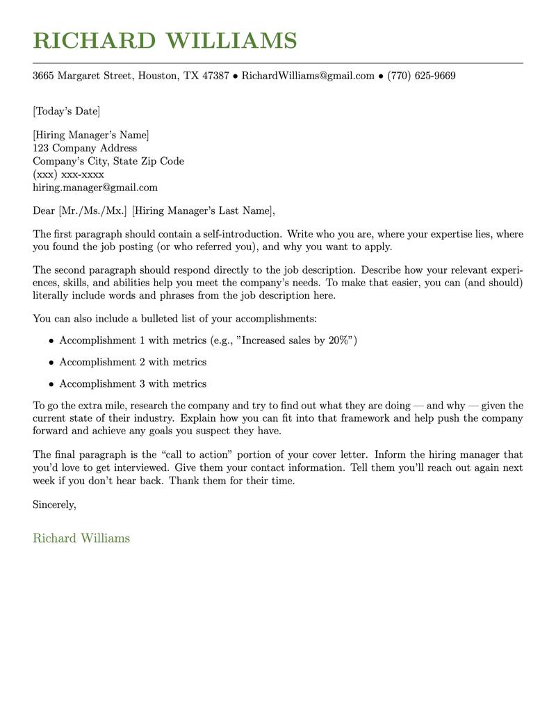 8 Downloadable LaTeX Cover Letter Templates