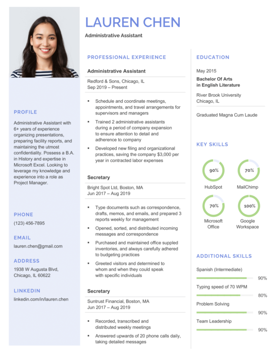 The Best Colors for Your Resume (With 5 Examples)