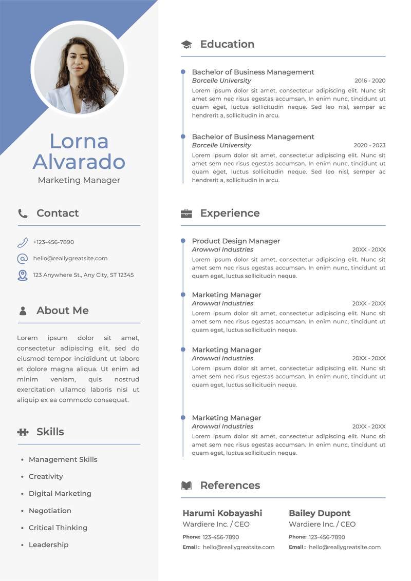20 Best Free Canva Resume Templates (& How to Use Them)