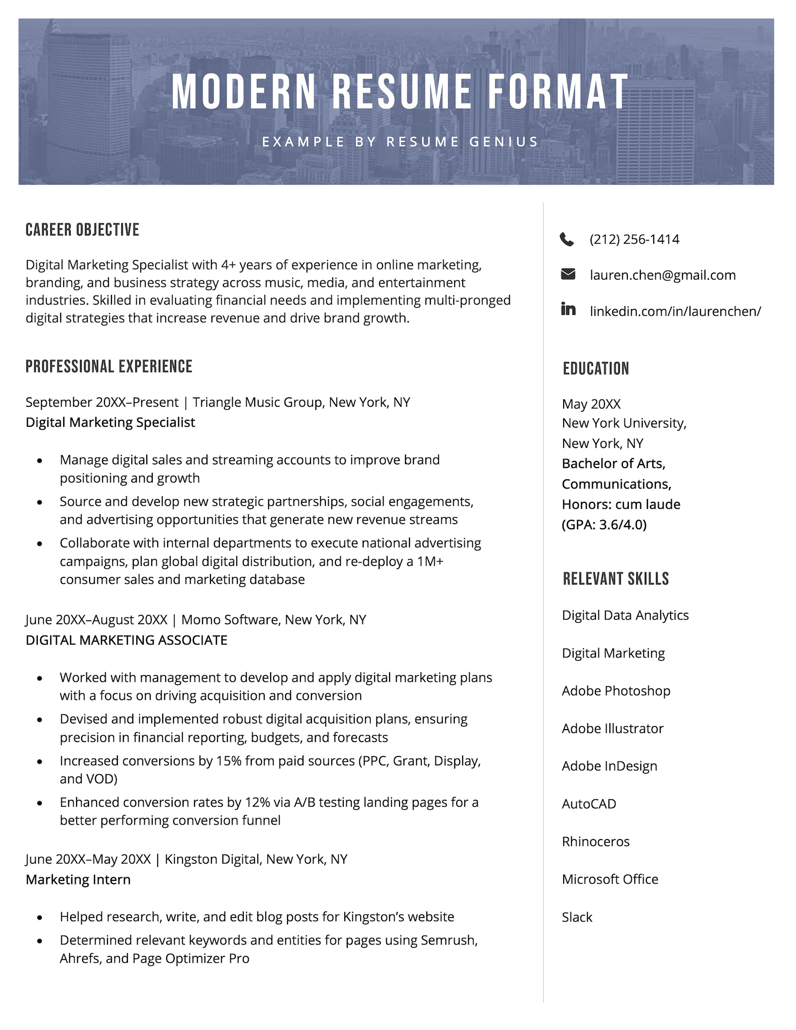 Best Resume Format For 2022 10 Professional Examples 2022 