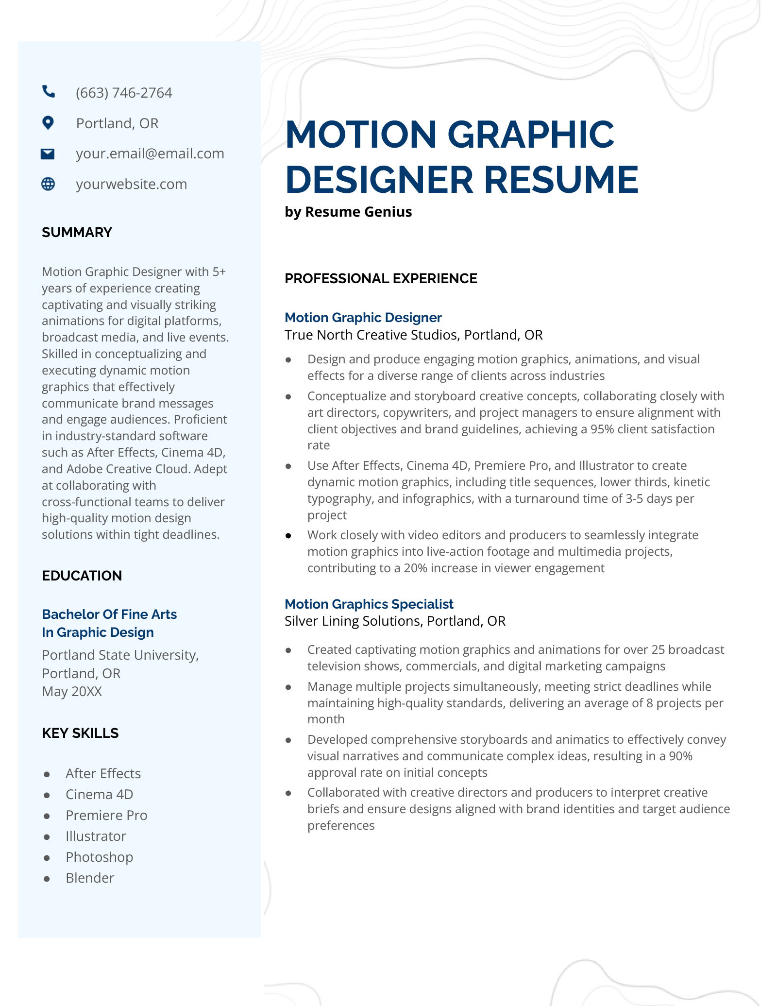 12 Eye-Catching Graphic Design Resume Examples