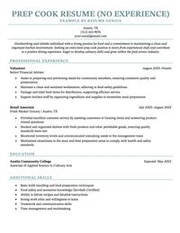 Prep Cook Resume Examples & Writing Tips [Free Download]