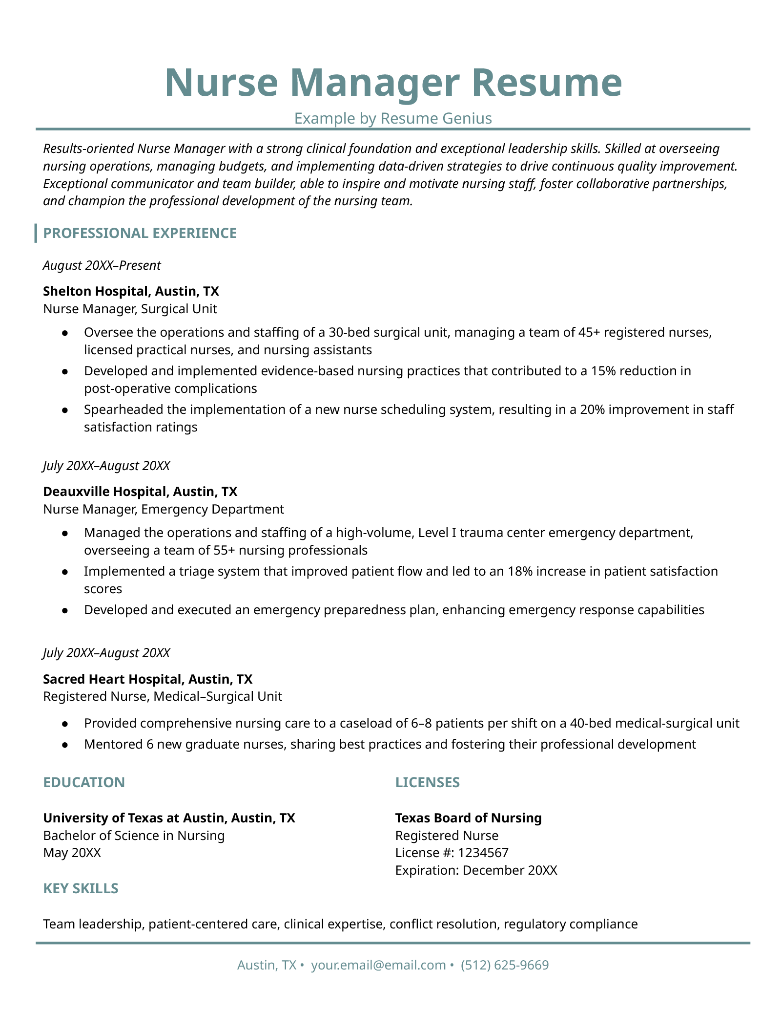 26+ Nursing Resume Examples & Writing Guide for 2025