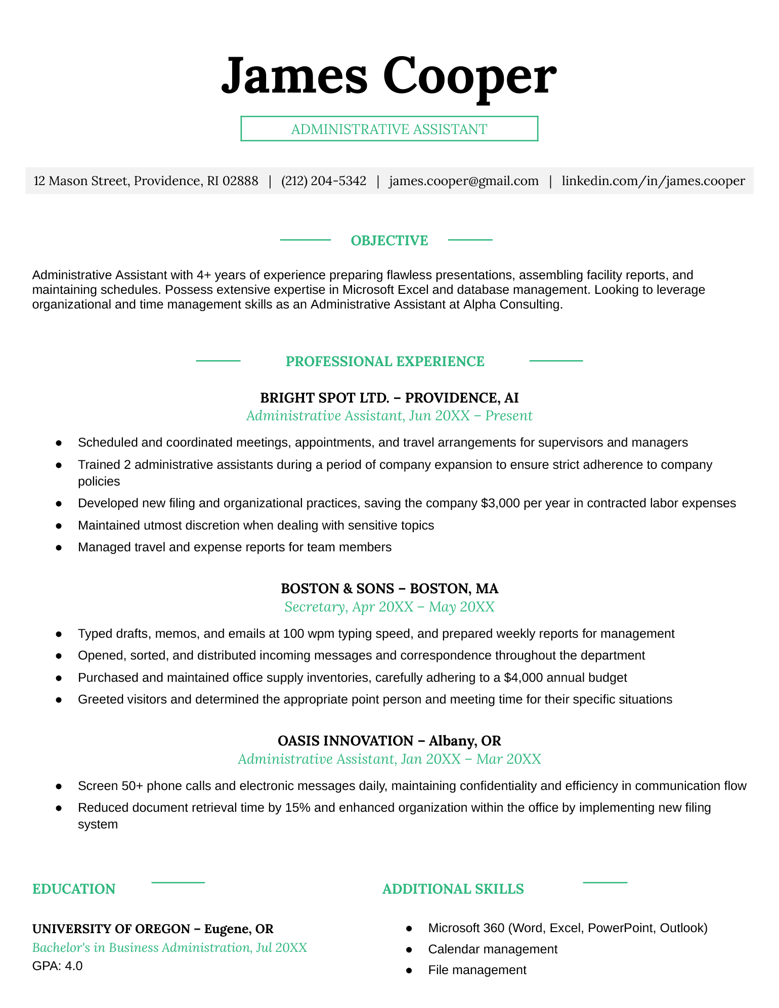 9 Professional Resume Outlines for Any Job