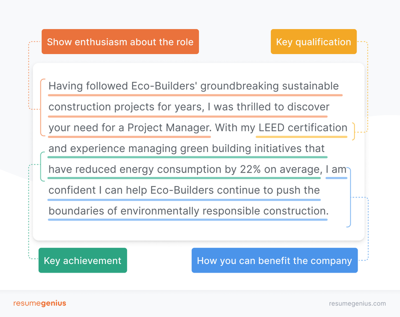 What Are the Main Parts of a Cover Letter and Their Purposes?