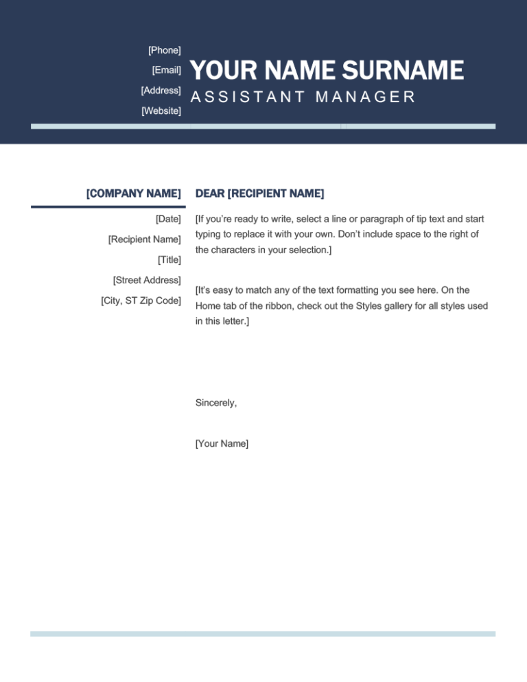 25+ Free Cover Letter Templates for Word