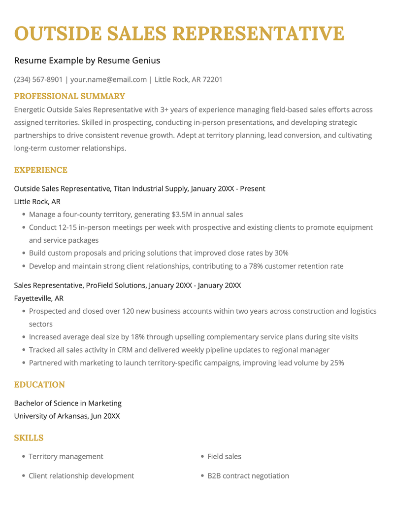 37 Sales Resume Examples & Writing Tips