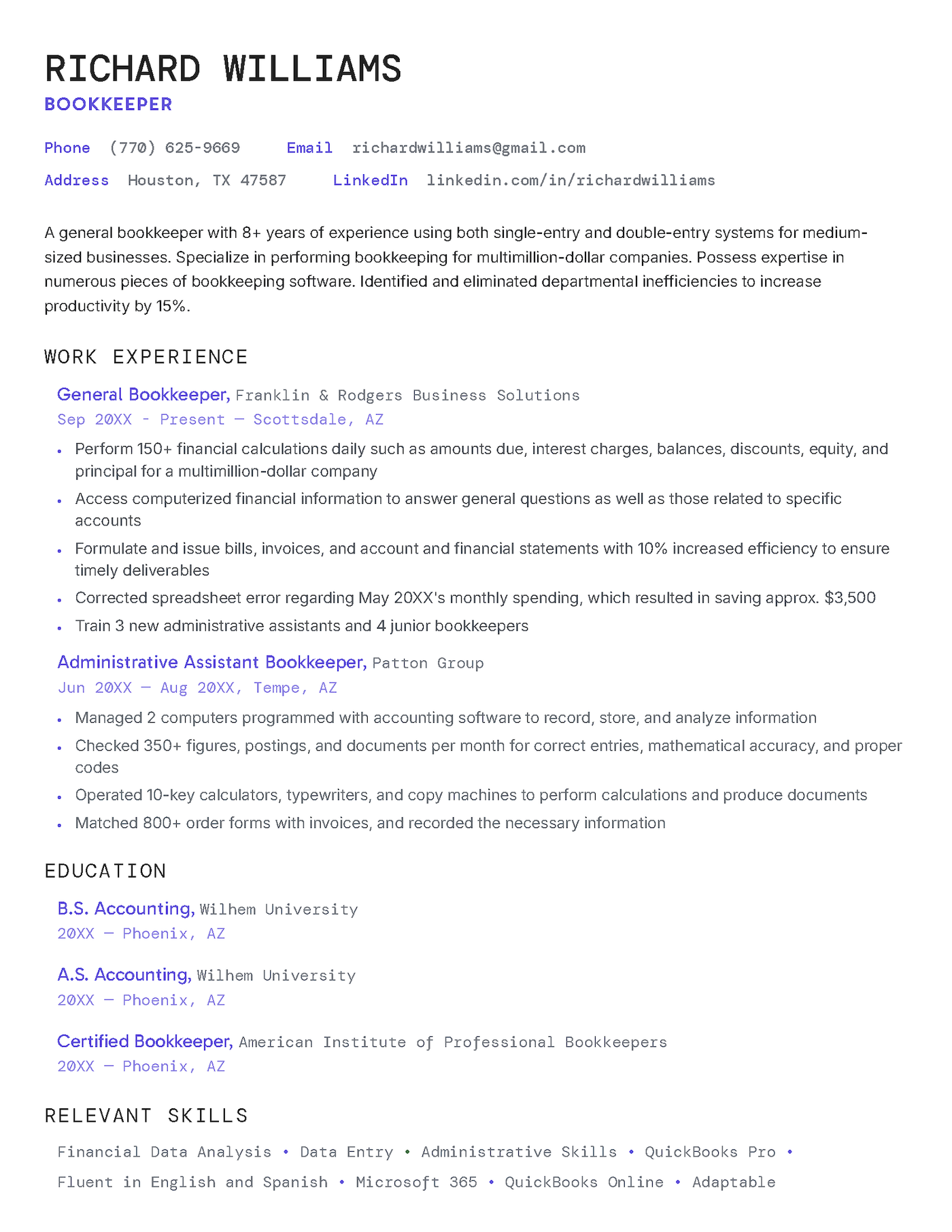 ATS Resume Templates | Resume Genius