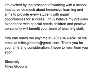 Paraeducator Cover Letter - Example & Tips (Free Download)