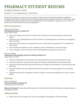7 Pharmacist Resume Examples & Writing Guide for 2024