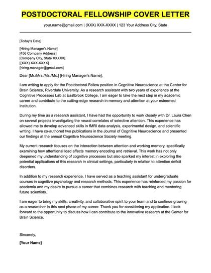 Fellowship Cover Letter From Communication And Confidence To Crafting