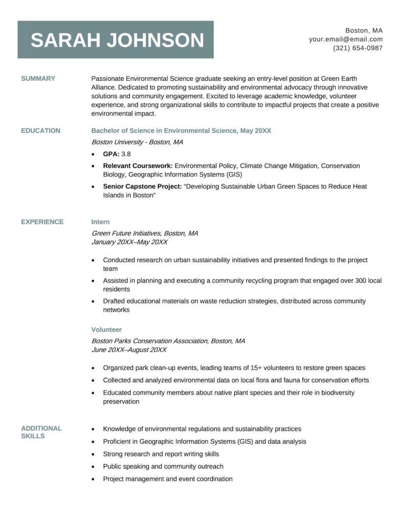 College Student Resume Examples (With Template and Tips)
