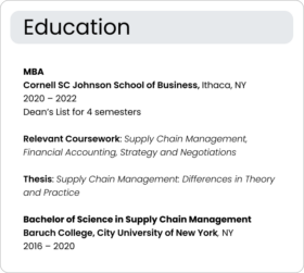 Resume Education Section Writing Guide and Examples