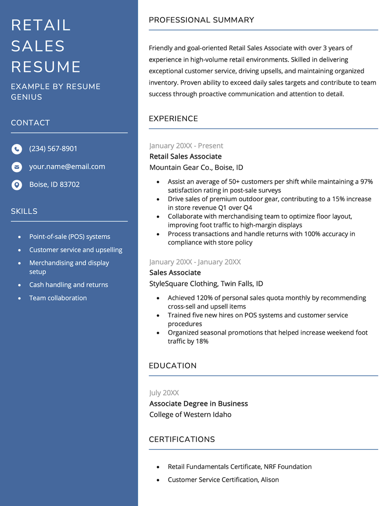 37 Sales Resume Examples & Writing Tips