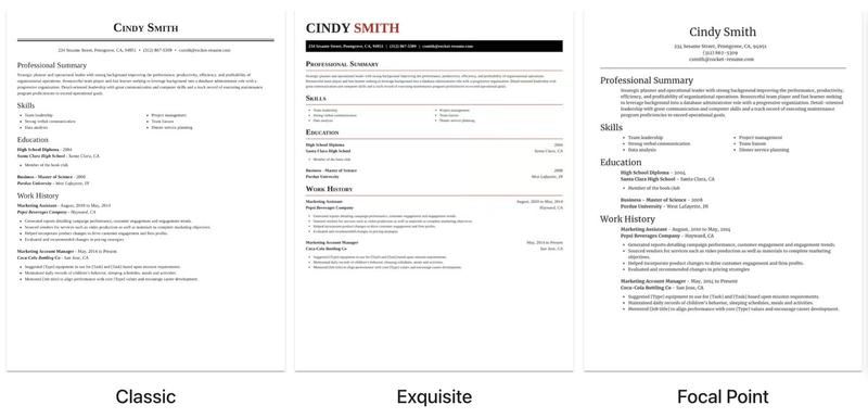 Rocket Resume Reviews: Builder and Templates