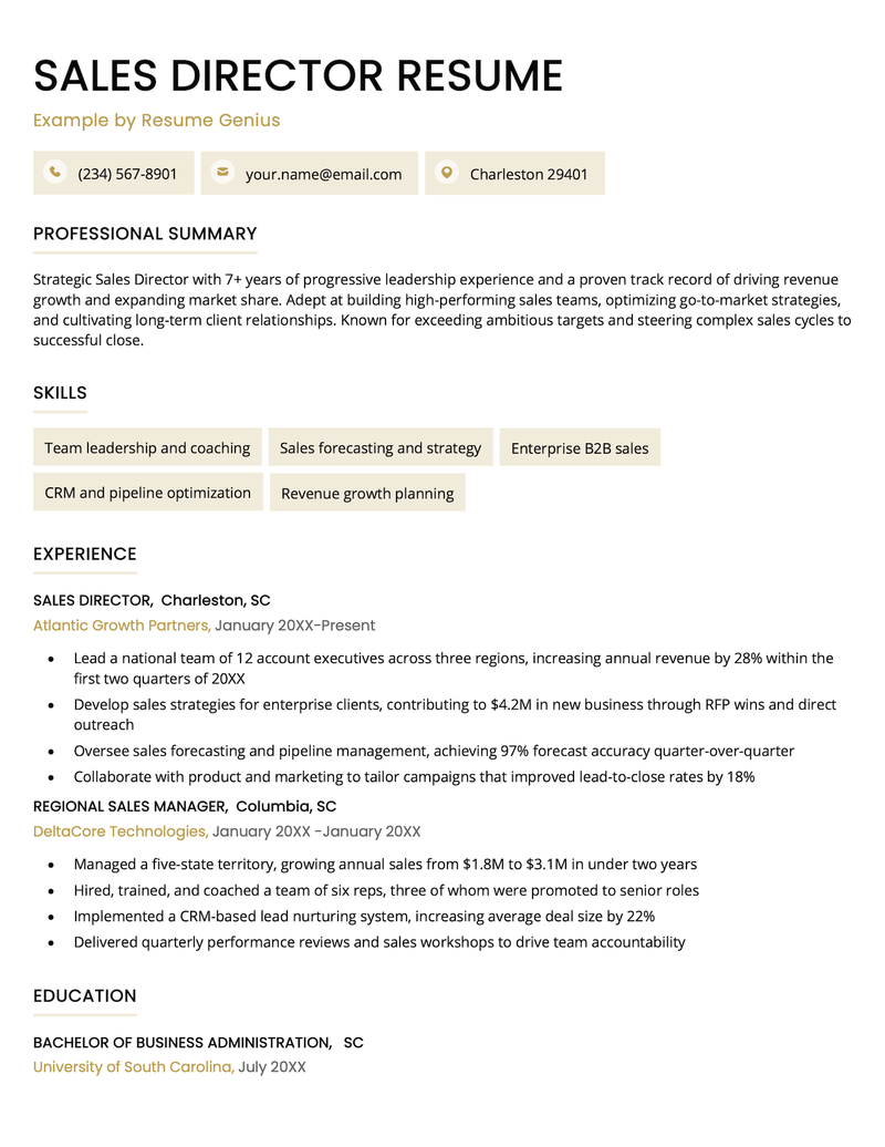 37 Sales Resume Examples & Writing Tips
