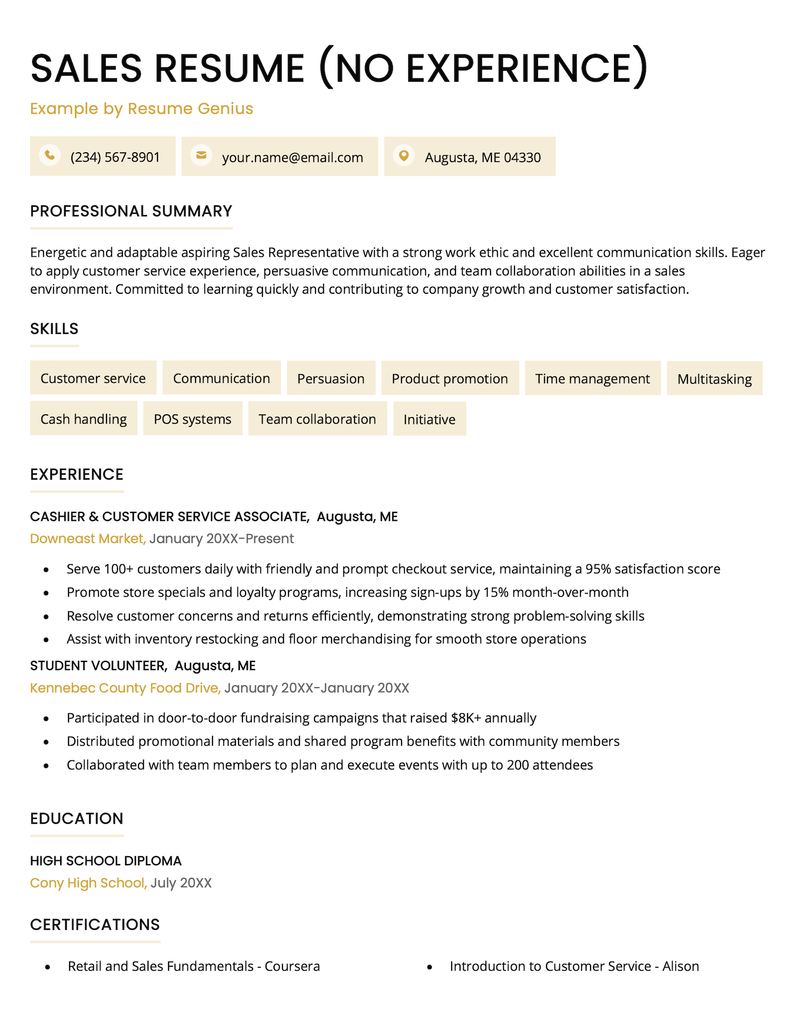 37 Sales Resume Examples & Writing Tips