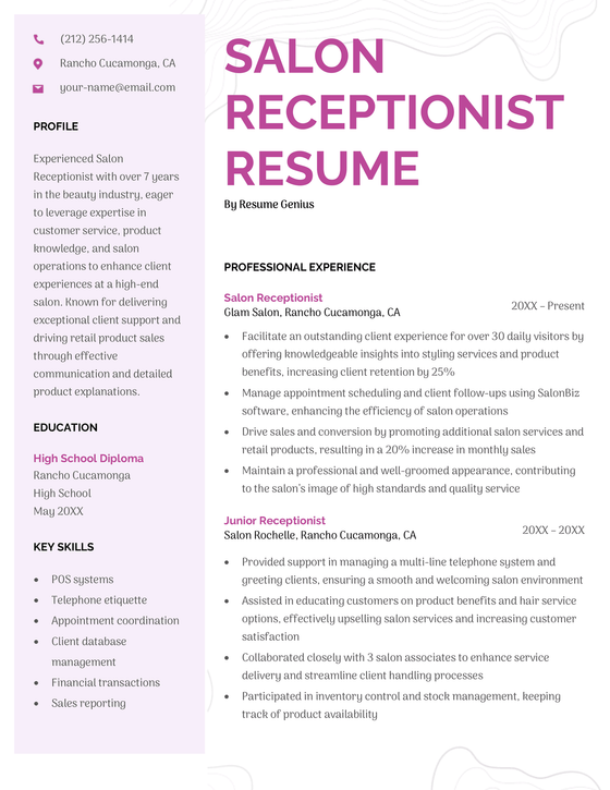 6+ Front Desk Resume Examples And Templates For 2024