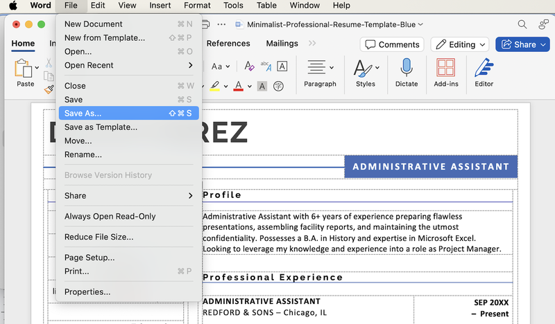 PDF Resume Templates (Free to Download)