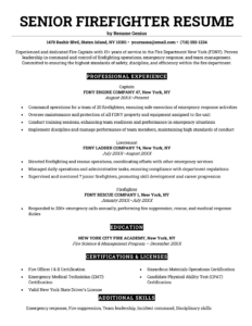 3 Firefighter Resume Examples & Writing Tips for 2024