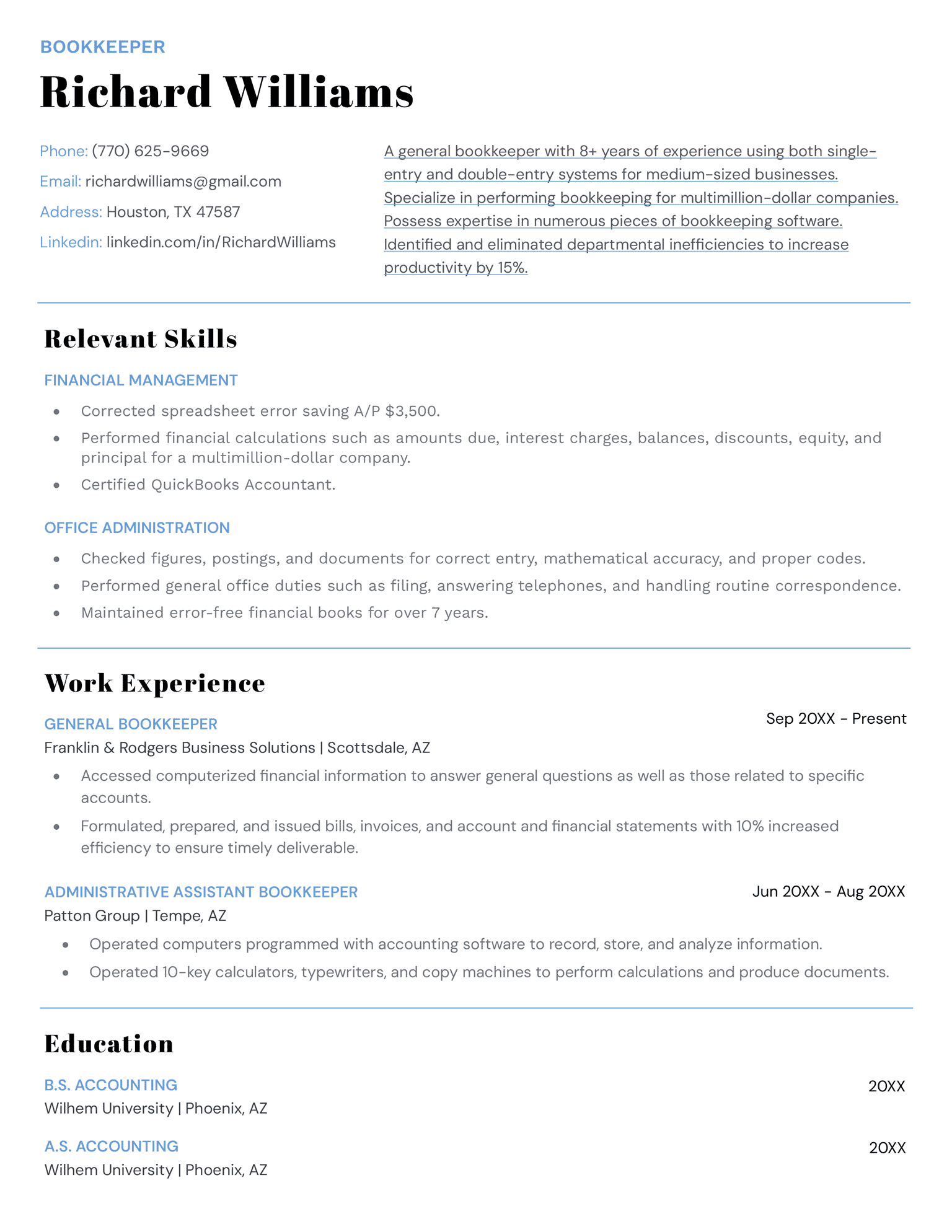 Free Combination (Hybrid) Resume Templates & How to Write