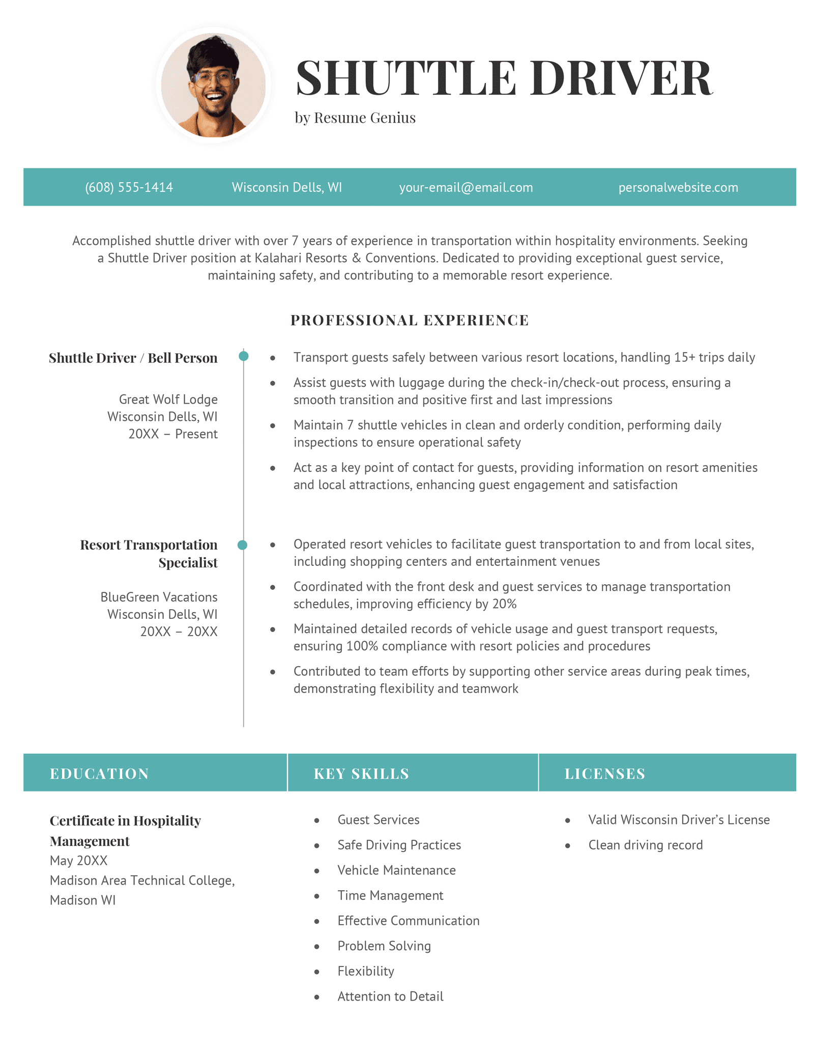 8 Driver Resume Examples and Writing Tips