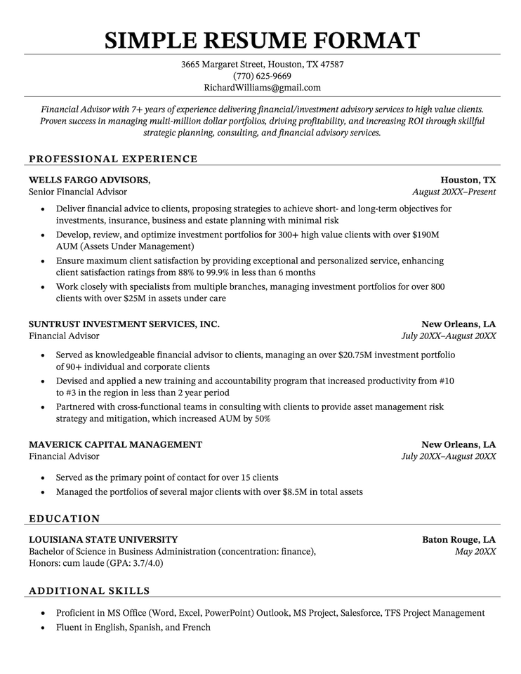 Best Resume Formats for 2024 [8+ Professional Examples]