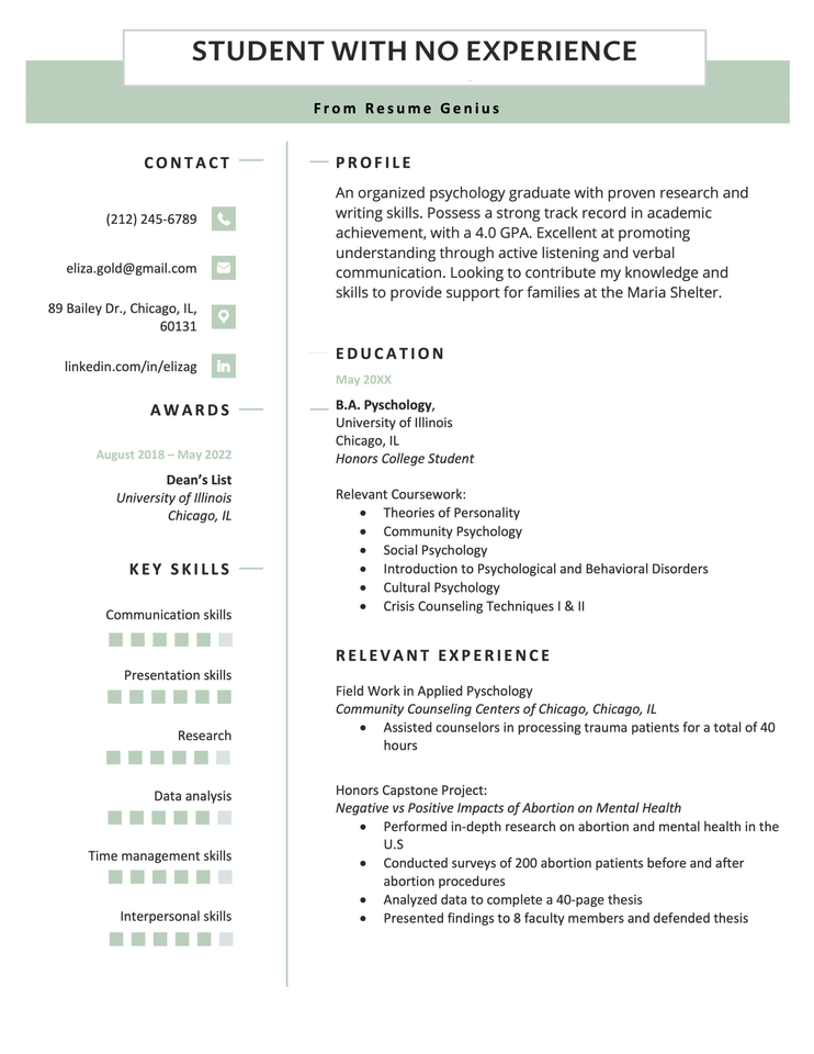 How to Make a Resume With No Experience (With Examples)