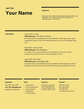 25+ Free Resume Templates for Microsoft Word