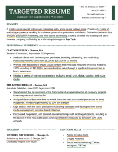 Targeted Resume - Examples, Template, & How to Write