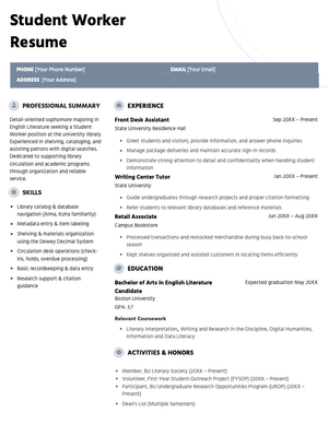 Library Page Resume Examples & Template for 2025