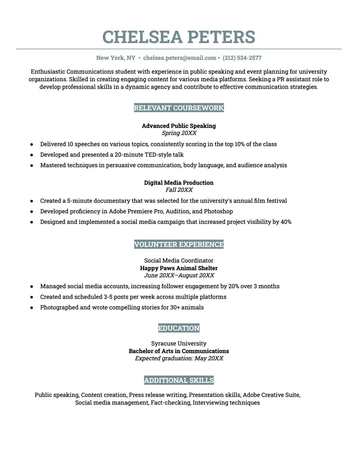 How to Make a Resume for Your First Job (With 2 Examples)