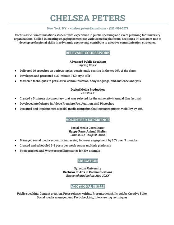 How to Make a Resume for Your First Job (With 2 Examples)