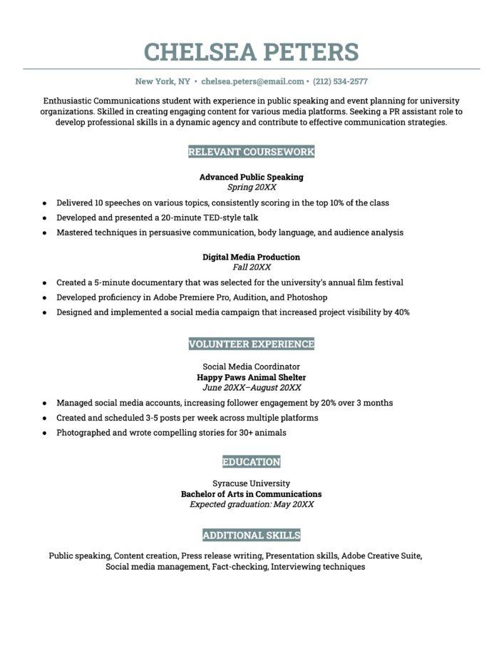 How to Make a Resume for Your First Job (With 2 Examples)
