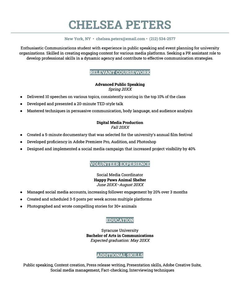 How to Make a Resume for Your First Job (With 2 Examples)