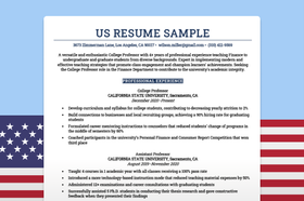 How to Write a US Resume [Format & Free Sample]