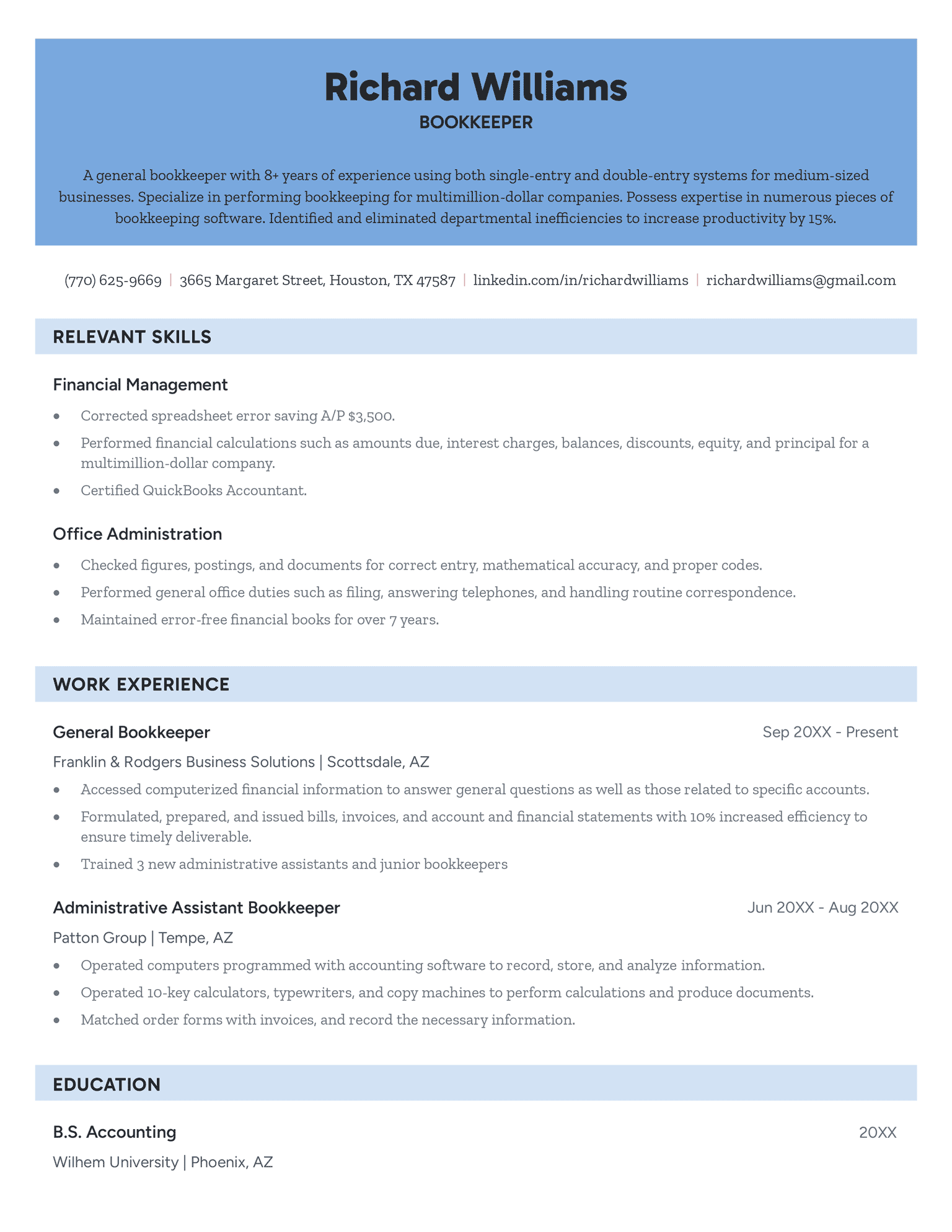 Free Combination (Hybrid) Resume Templates & How to Write