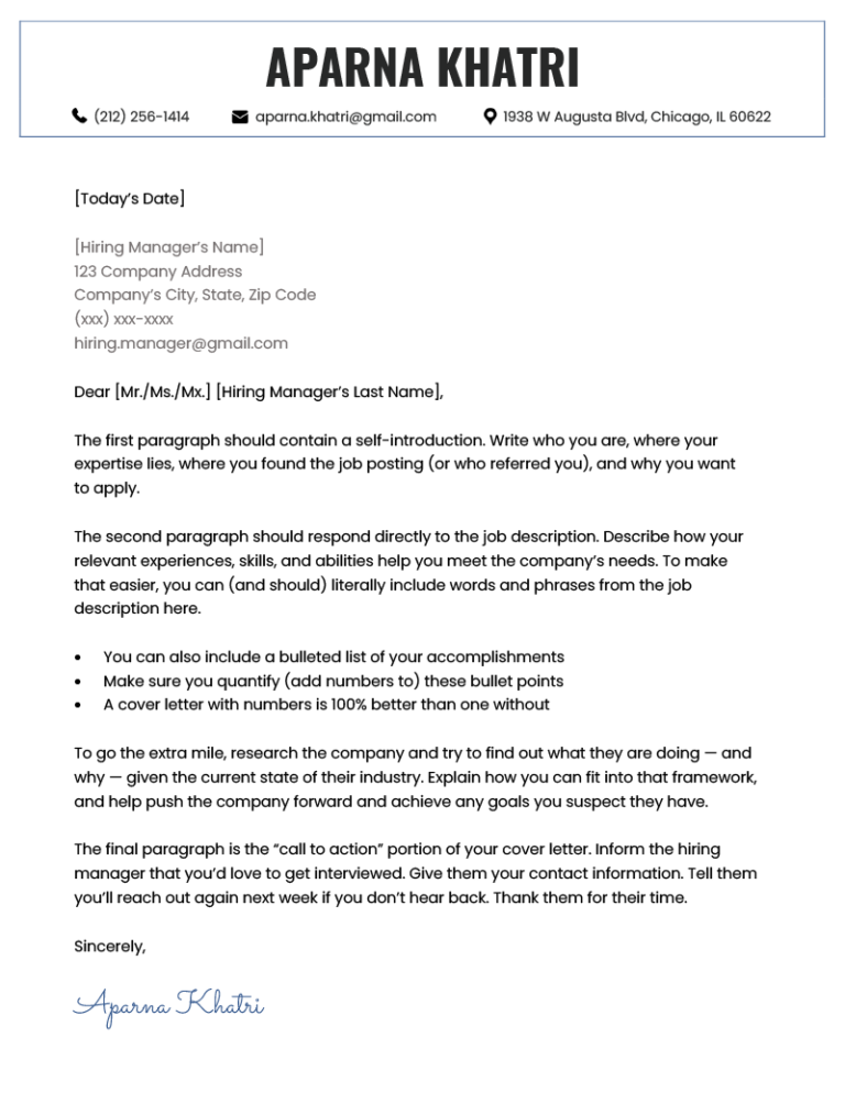 25+ Free Cover Letter Templates for Word