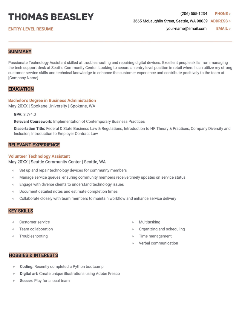 28 Free Google Docs Resume Templates to Edit